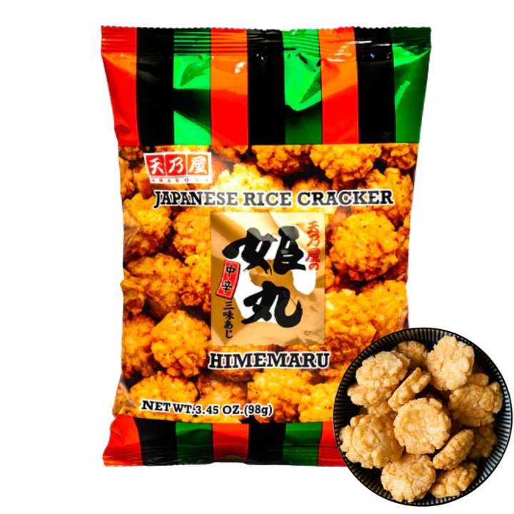 Snack Japonês Amanoya Himemaru Senbei Picante 98g – Loja Japonesa Goyo-Ya